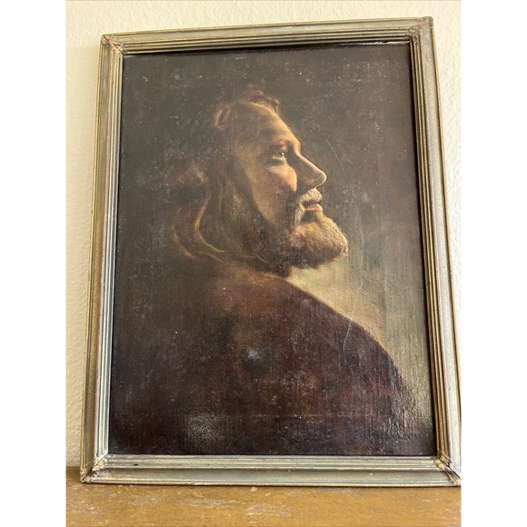 Art | Vtg Joyce Reardon Laguna Beach Original Jesus Man Portrait Art ...